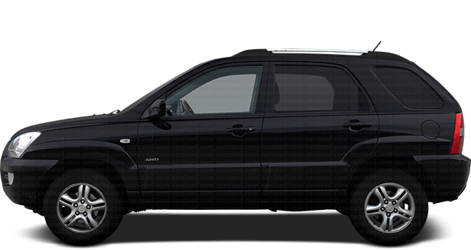 Dimensions: Kia Sportage 2004-2008 vs. Volkswagen Jetta 2018-present