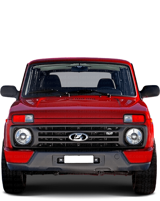 Lada 4x4 2016-2019 Dimensiones Vista frontal