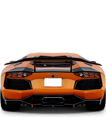 Lamborghini Aventador 2011-2017 Dimensions Rear View