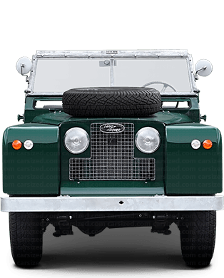 Dimensions: Skoda Roomster 2010-2015 vs. Land Rover Series 1958-1961