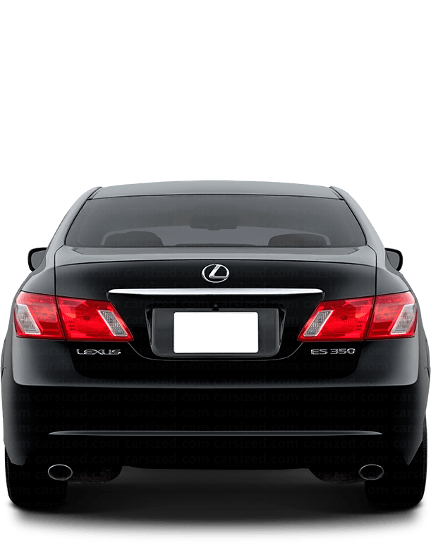 Lexus ES 2006-2009 Dimensions Rear View