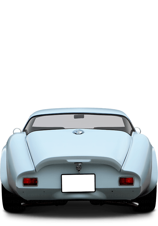 Marcos GT 1964-1972 Dimensions Rear View