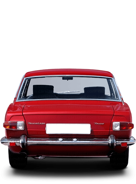 Maserati Mexico 1966-1972 Dimensions Rear View