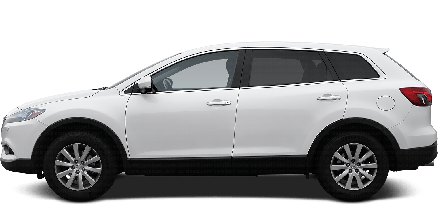 Abmessungen: Mazda CX-9 2013-2015 vs. Ford F-150 2014-2020