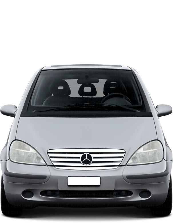 Dimensions: Mercedes-Benz A-Class 1997-2001 vs. MG ZS 2024-present