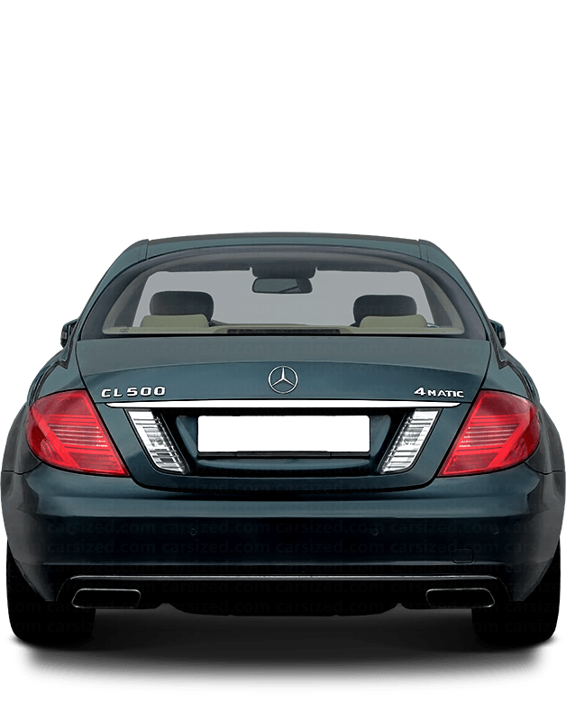 Mercedes-Benz CL-Class 2010-2014 Dimensions Rear View