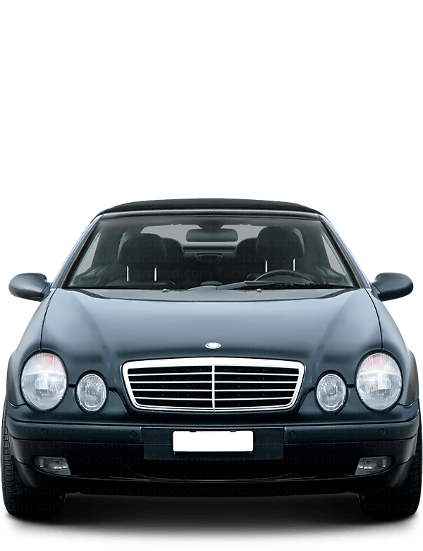Mercedes-Benz CLK 1997-2003 Dimensions Front View