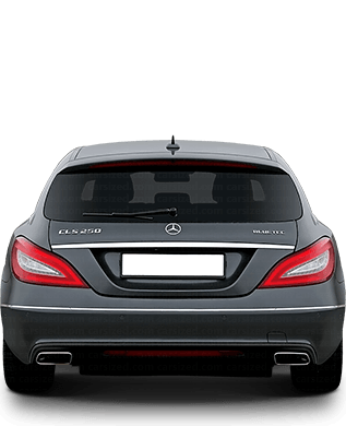 Mercedes-Benz CLS 2014-2017 Dimensions Rear View