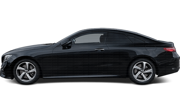 Mercedes-Benz E-Class 2016-2020 Dimensions Side View