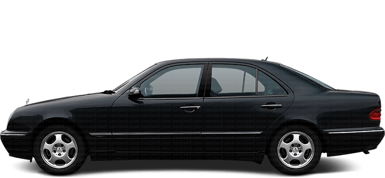 Mercedes-Benz E-Class 1996-2002 Dimensions Side View