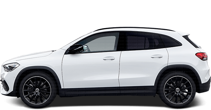 Mercedes-Benz GLA 2020-present Dimensions Side View