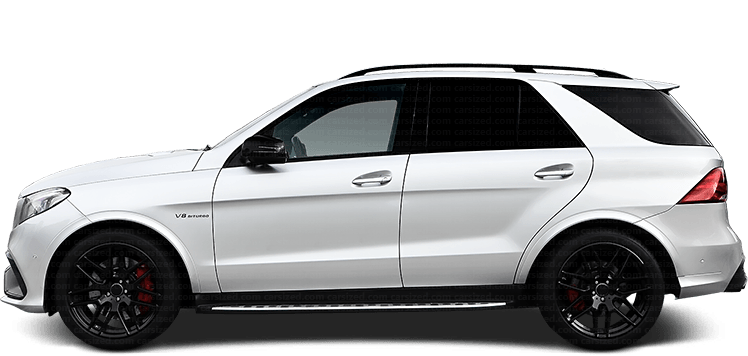 Dimensions: Lucid Gravity 2024-present vs. Mercedes-Benz GLE 2015-2019