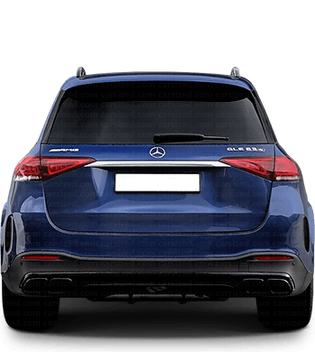 Mercedes-Benz GLE 2019-present Dimensions Rear View