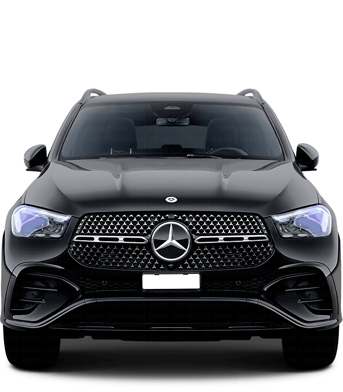 Dimensions: Mercedes-Benz GLE 2023-present vs. Toyota Hilux 2020-2024