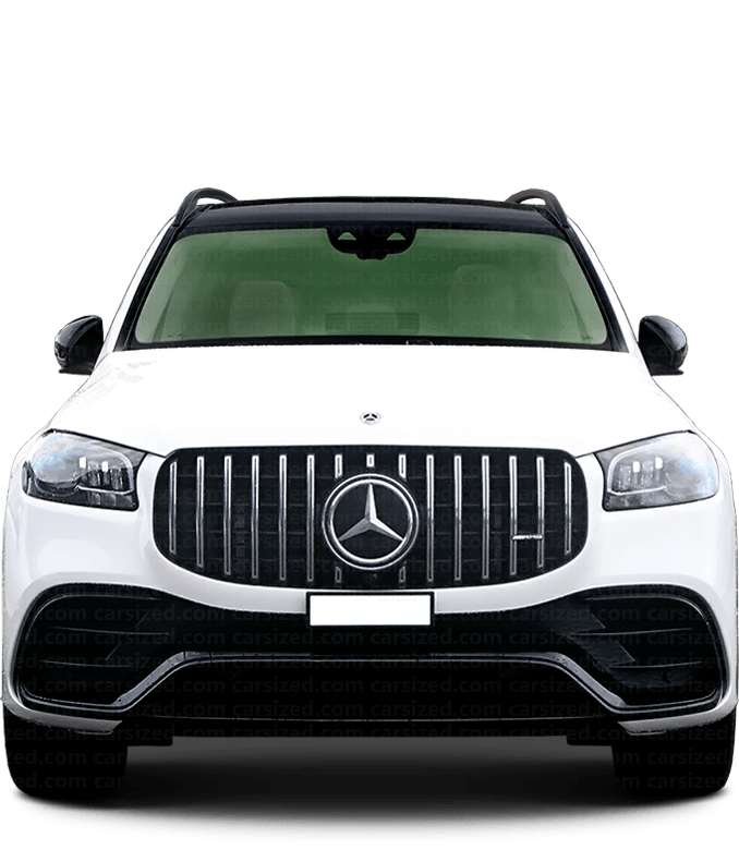 Mercedes-Benz GLS 2019-presente Dimensions Vista frontal