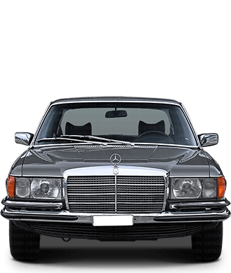 Mercedes-Benz S-Class 1972-1980 Dimensions Front View