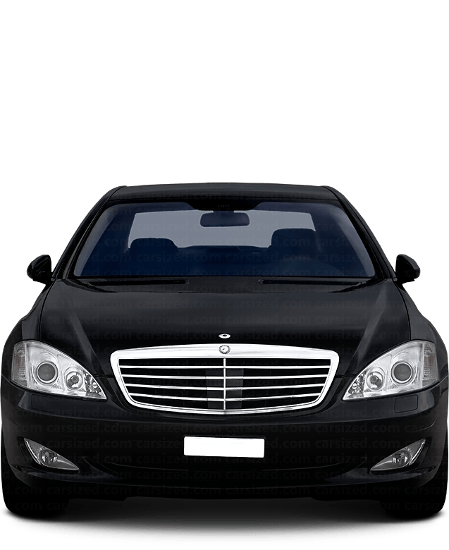 Mercedes-Benz S-Class 2005-2009 Dimensions Front View