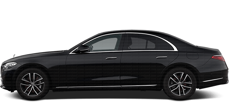Mercedes-Benz S-Class 2020-present Dimensions Side View