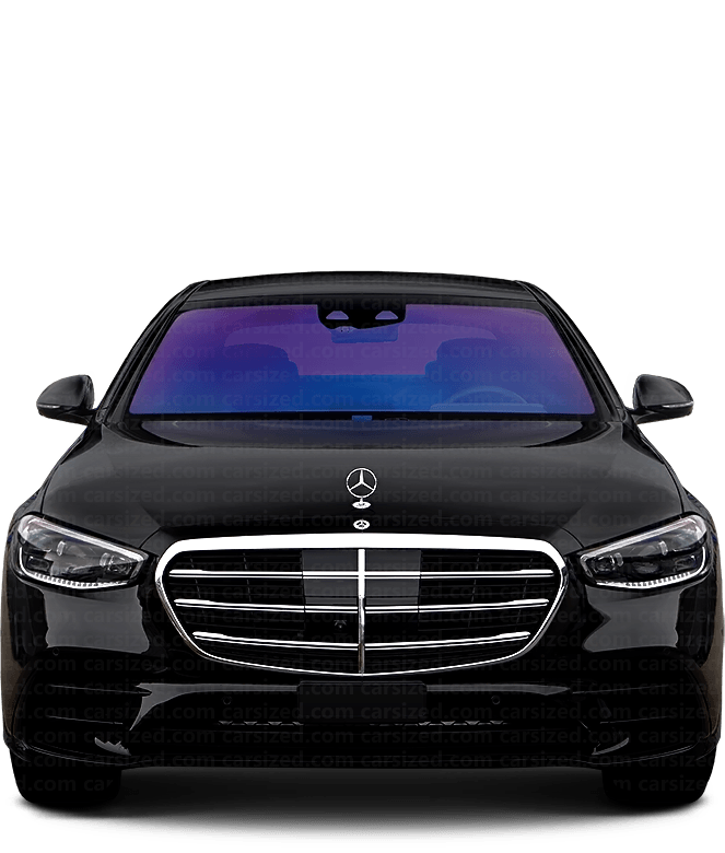 Mercedes-Benz S 2020-presente Dimensiones Vista frontal