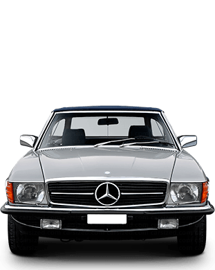 Mercedes-Benz SL 1971-1985 Dimensions Front View