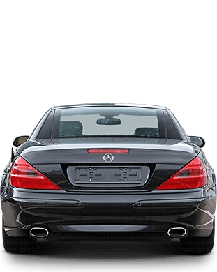 Mercedes-Benz SL 2001-2004 Dimensions Rear View