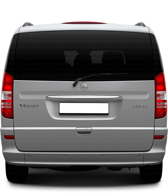 Mercedes-Benz Viano 2010-2014 Dimensions Rear View