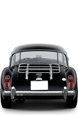 MG MGA 1959-1960 Dimensions Rear View