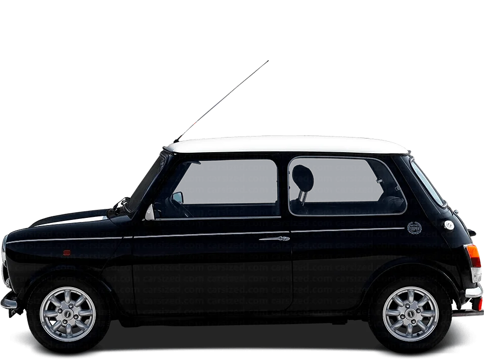 Dimensions: MINI Classic Rover Mini 1990-1996 vs. Dodge Custom 880 1963 ...