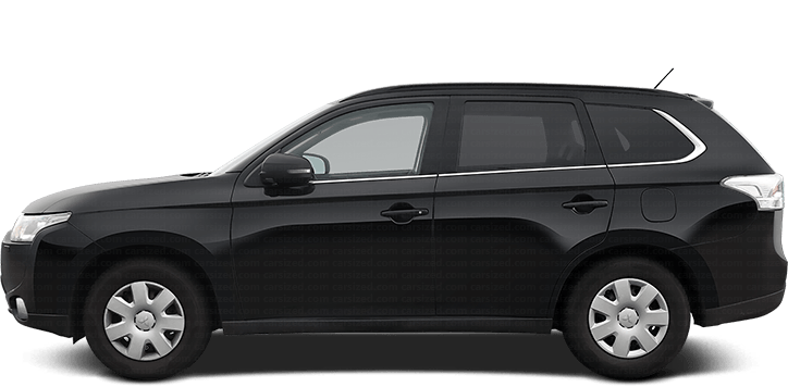 Abmessungen: Mitsubishi Outlander 2012-2015 vs. Genesis GV70 2021-heute