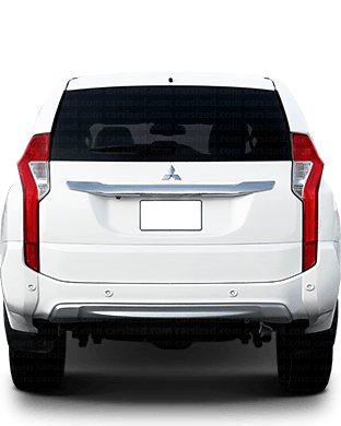 Mitsubishi Pajero Sport 2015-present Dimensions Rear View
