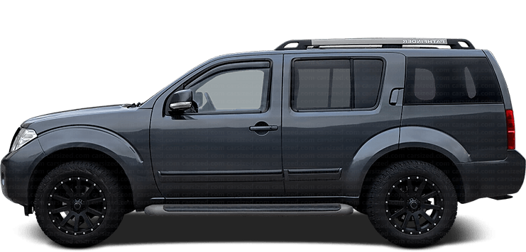 Dimensions: Renault 5 2024-present vs. Nissan Pathfinder 2010-2015