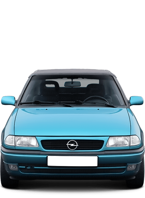 Opel Astra 1994-1999 Dimensions Front View