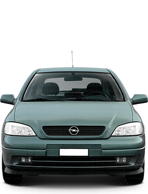 Opel Astra 1998-2006 Dimensions Front View