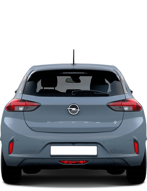 Dimensions: JAC e-JS1 2021-present vs. Opel Corsa 2023-present