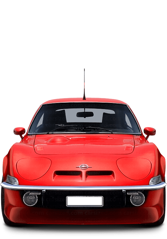 Dimensions: Tesla Model Y 2025-present vs. Opel GT 1968-1973