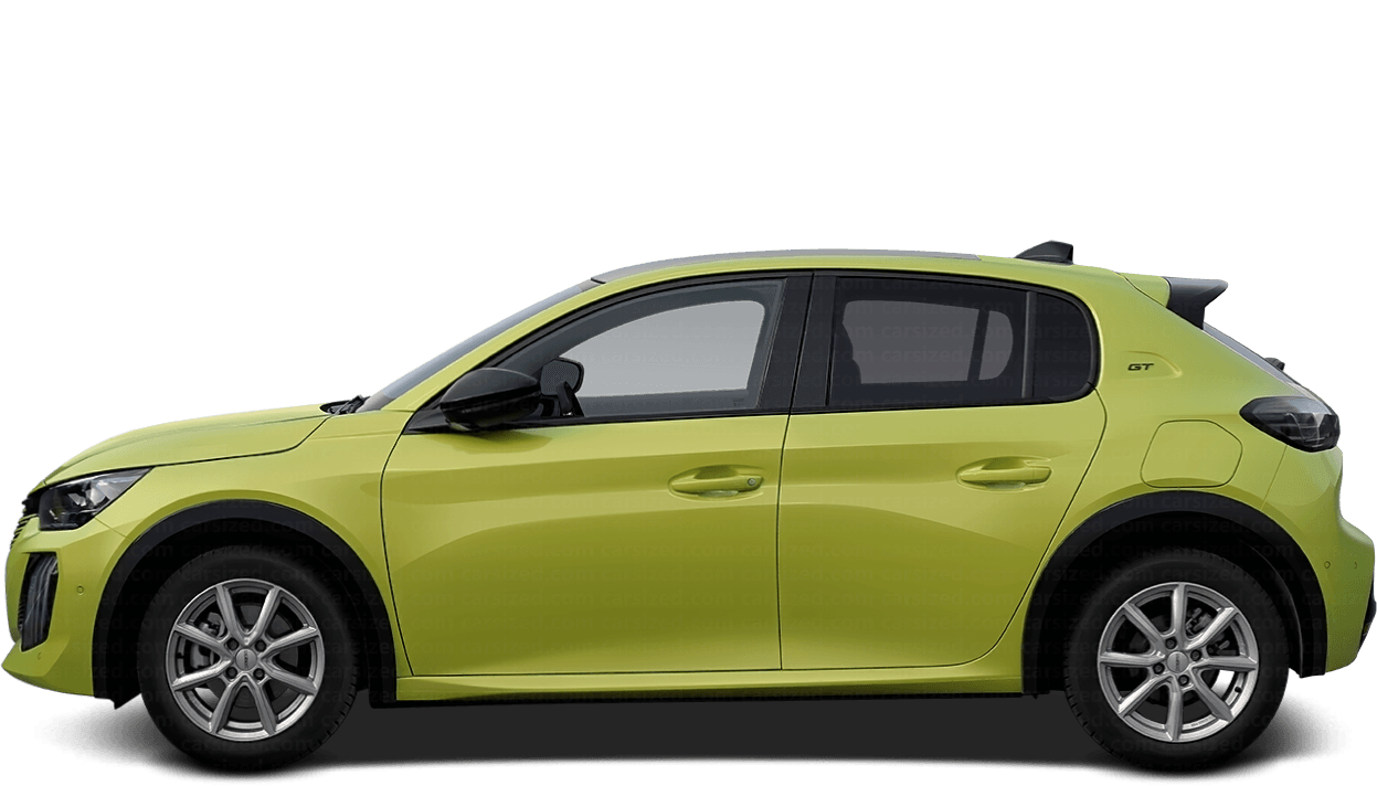 Dimensions: Ferrari 296 2021-present vs. Peugeot 208 2023-present