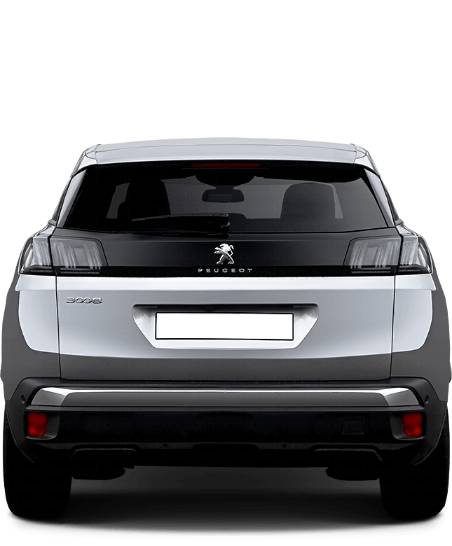 Abmessungen: Peugeot 3008 2020-2023 vs. Volvo XC40 2017-2022