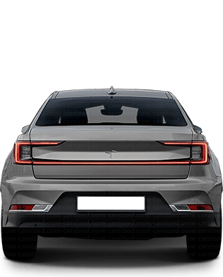 Polestar 2 2020-present Dimensions Rear View