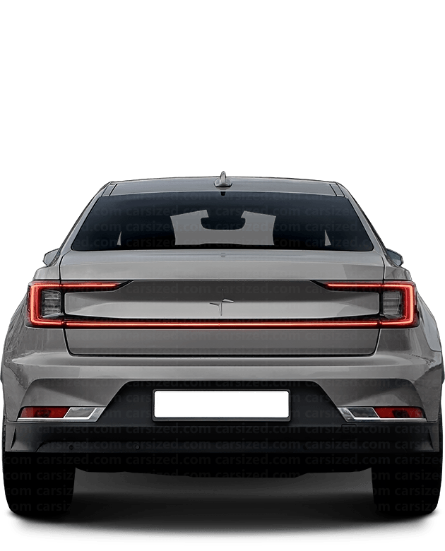 Polestar 2 2020-presente Dimensiones Vista trasera