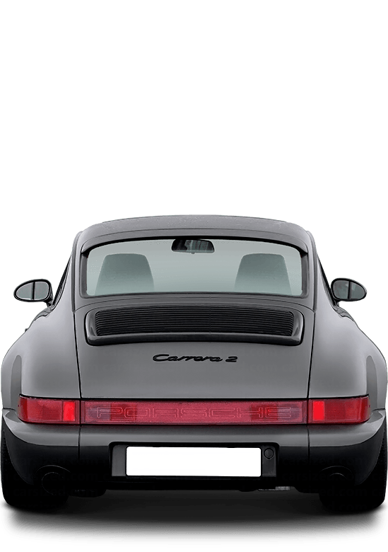 Porsche 911 1989-1993 Dimensions Rear View