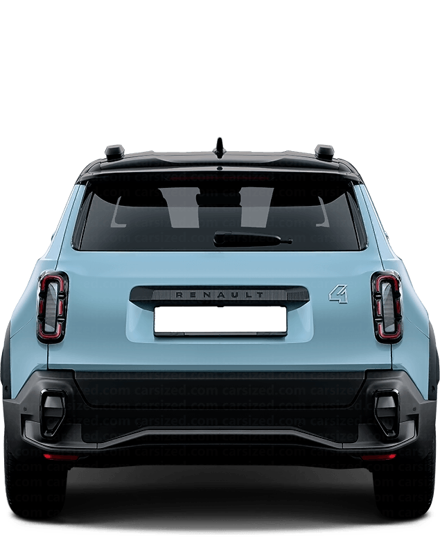 Dimensions: Peugeot 108 2014-2021 vs. Renault 4 2025-present