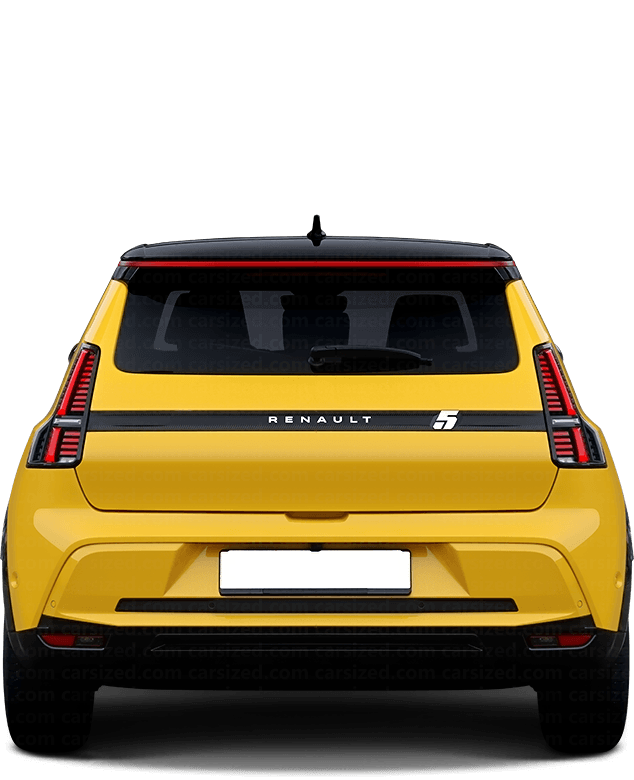 Dimensions: Suzuki Swift 2023-present vs. Renault 5 2024-present