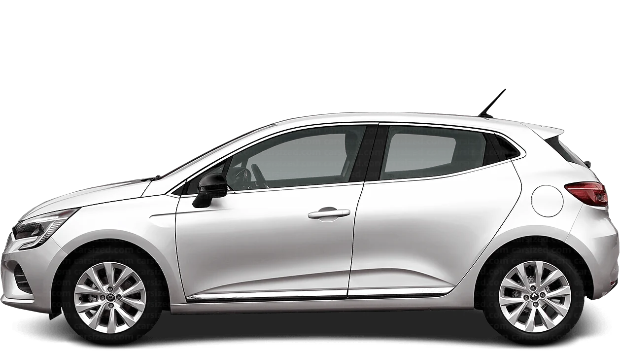 Dimensions: Peugeot 308 2017-2021 vs. Renault Clio 2019-2023