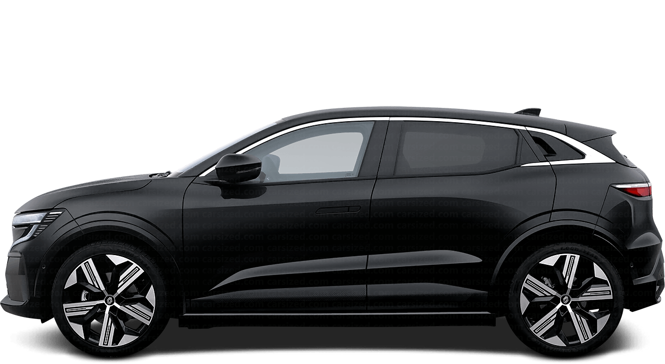 Dimensions: Audi Q6 e-tron 2023-present vs. Renault Megane 2022-present