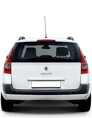 Renault Megane 2002-2005 Dimensions Rear View