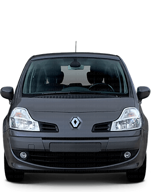 Renault Modus 2008-2013 Dimensions Front View