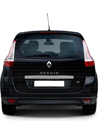 Dimensions: Renault Scénic 2009-2012 vs. Excalibur Series II 1969-1971