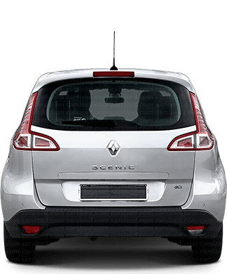 Renault Scénic 2009-2015 Dimensions Rear View