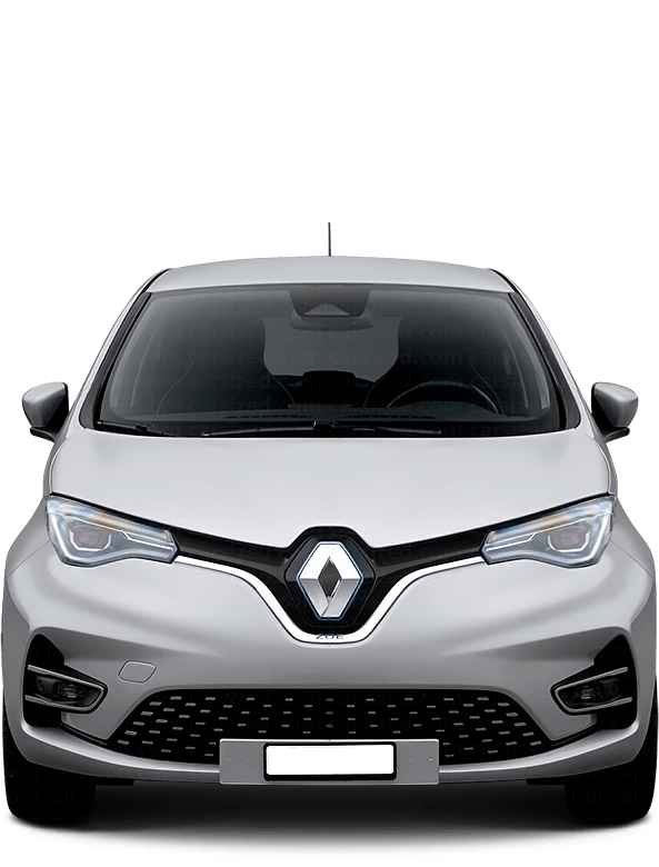 Dimensions: Renault Zoe 2019-2024 vs. Land Rover Range Rover 1985-1994