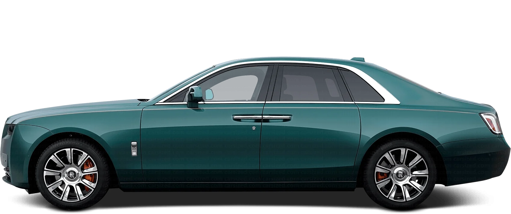 Dimensions: Mercedes-Benz S-Class 2020-present vs. Rolls-Royce Ghost ...